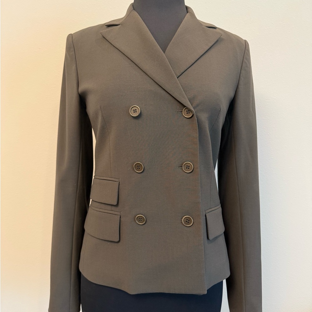 Theory Gray Blazer Tailored Fit Classic Design - Gem